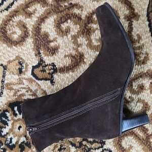 Vintage | Shoes | Retro Chocolate Brown Suede 9s Y2k Gogo Boots Fleece ...